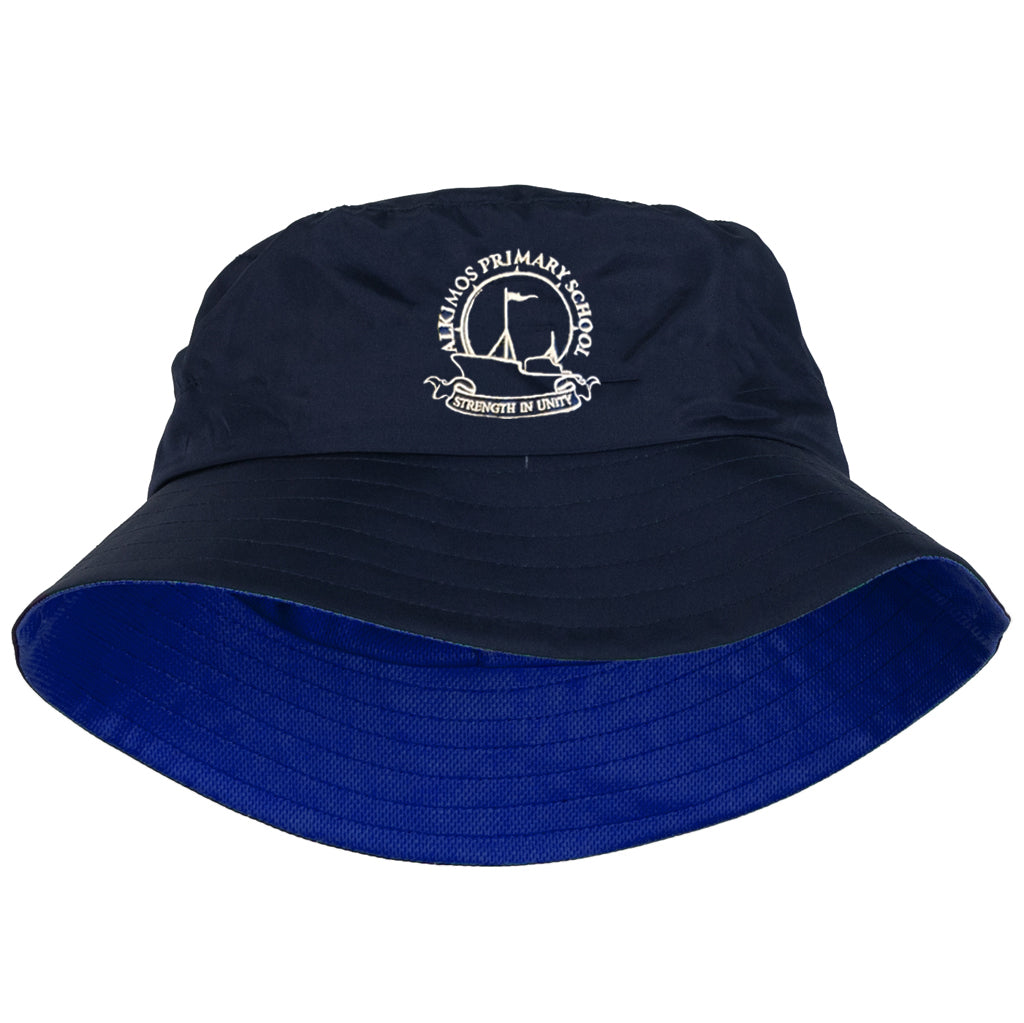 Alkimos Primary School Reversible Bucket Hat - Royal – Uniform Concepts ...