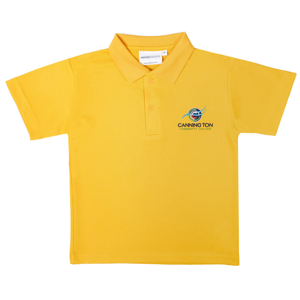 Cannington Community College Faction Polo - Gold – Uniform Concepts ...